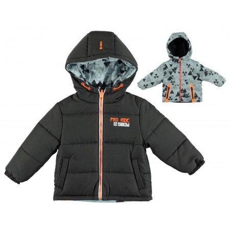 Sarabanda DT835 Child Reversible Jacket Color Black Size 4 Years - H 104cm